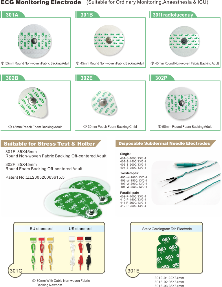 ECG Monitoring Electrode_ECG Monitoring Electrode_OBS MEDICAL